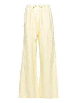 FORTE_FORTE Linen Palazzo Trousers - Yellow