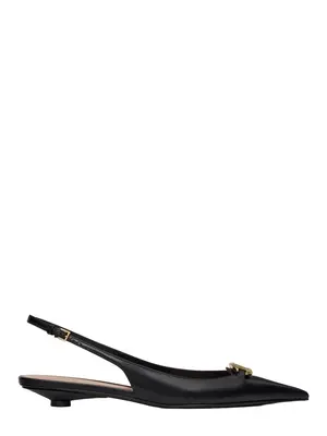 Valentino Garavani 20mm Vlogo The Bold Edition Slingback Pumps - Black