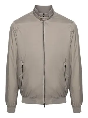 HERNO Herno Ecoage Band-Collar Bomber Jacket
