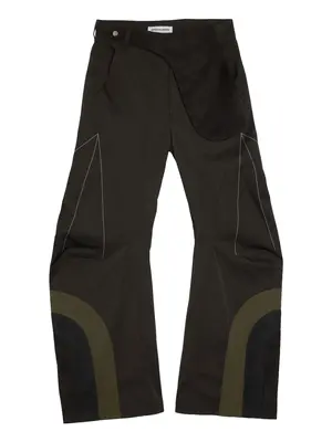 FFFPOSTALSERVICE Articulated Wide Leg Trousers - Black