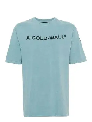 A-COLD-WALL* Overdye Logo-print T-shirt - Blue
