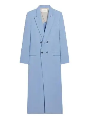 AMI AMI Paris Double-Breasted Blazer Maxi Dress