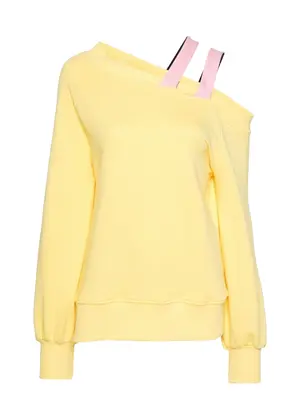 IOANA CIOLACU Sonia Cold-shoulder Sweatshirt - Yellow