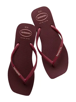Havaianas Havaianas Slim Square Flip Flops Purple Soil