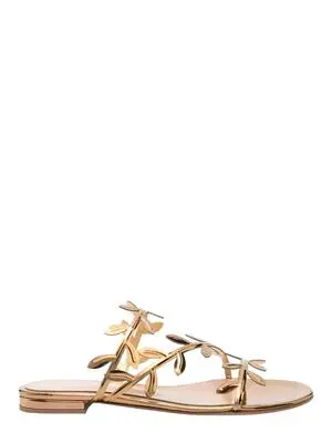 GIANVITO ROSSI Flavia Flat Sandals - Gold