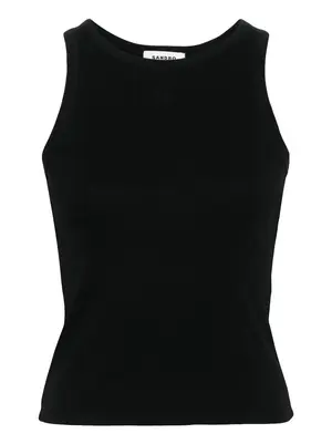 SANDRO SANDRO Logo-embroidered Ribbed Tank Top