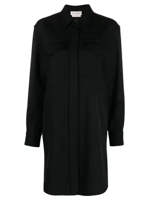 ALEXANDER MCQUEEN Alexander McQueen Wool Shirt Dress