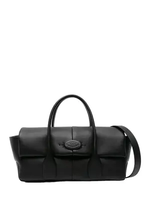 TOD'S Di Reverse Leather Tote Bag - Black