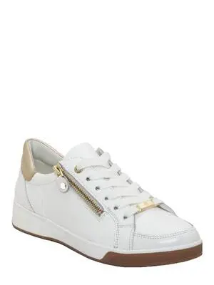ARA Ara 'Rei' Low Top Sneaker White/platino Accents