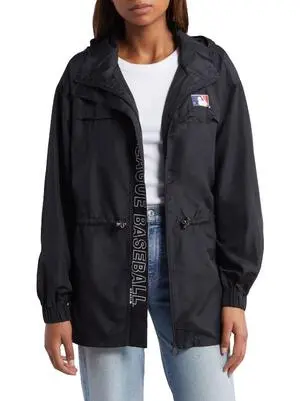 WEAR BY ERIN ANDREWS Mlb Merchandise Full-zip Windbreaker Hoodie Jacket - Black