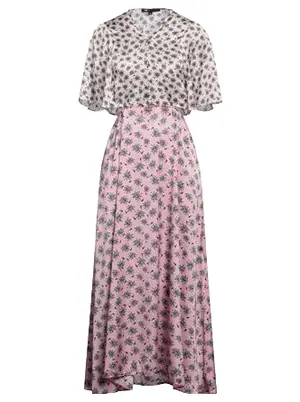 Maje Flared Maxi Dress - Pink