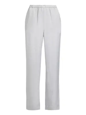 Solid & Striped The Ellis Crinkled Satin Pants - Silver