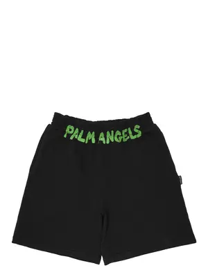 Palm Angels Seasonal Logo Sweatshort - Black