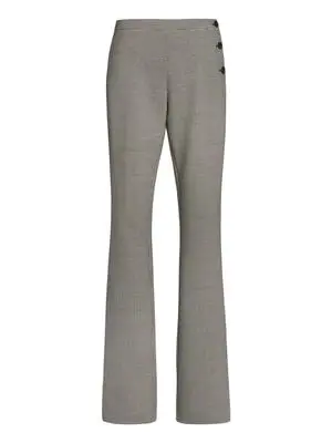 COURREGES Courrèges Oblique Houndstooth Flared Pants