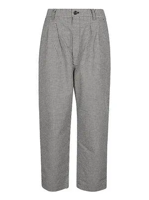 SARAHWEAR Cotton Gingham Trousers