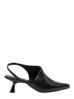 SOULIERS MARTINEZ Greta 45mm Leather Pumps - Black