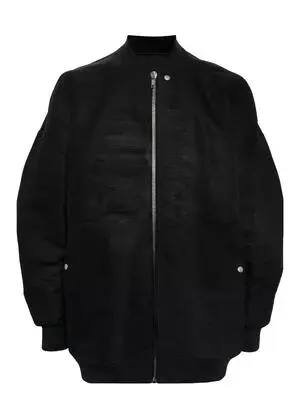 Rick Owens Zip-up Bomber Jacket - Black