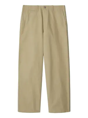Burberry Straight-leg Cotton Chinos - Neutrals