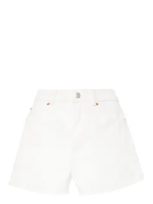 Alexander Wang High-waisted Logo Shorts - White