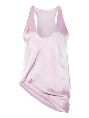 REV Asymmetric Satin Tank Top - Purple