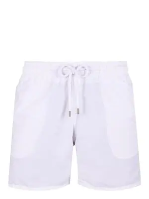 Vilebrequin Logo-appliqué Swim Shorts - White
