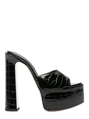 LE SILLA 170mm Nina Platform Sandals - Black