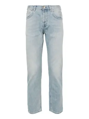 Eleventy Stonewashed Straight Leg Jeans - Blue