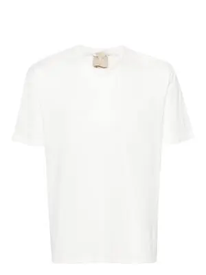 TEN C Logo-patch Cotton T-shirt - White