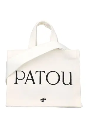 Patou Small Canvas Tote - Neutrals