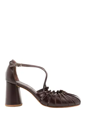 STUDIO CHOFAKIAN Sarah Chofakian 65mm Lee Leather Pumps