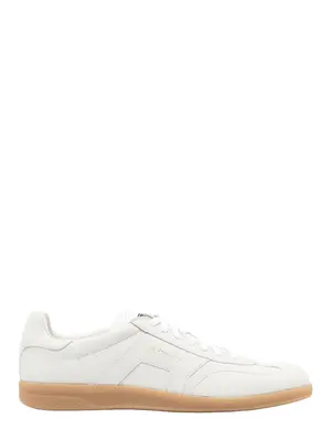 Santoni Low-top Leather Sneakers - White