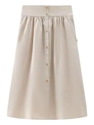 Woolrich A-line Cotton Skirt - Neutrals