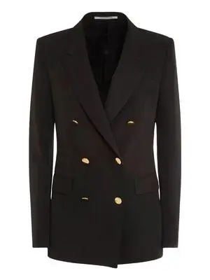 Tagliatore Twill Double-breasted Blazer - Black