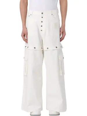 Off-White Wide Leg Jeans - White