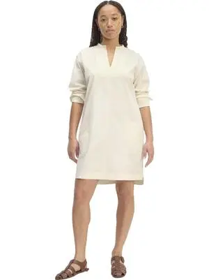 Everlane Long-Sleeve Utility Mini Dress Bone White