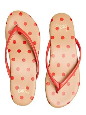 Beek Sunbeam Thong Sandals Beach / Tomato Dot