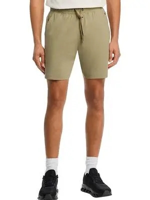 RHONE Pursuit 7" Drawstring Shorts - Sand Green