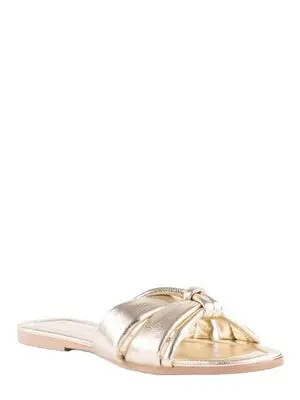 Seychelles Shades Of Cool Slide Sandal - Light Gold