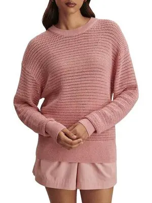 Varley Varley Kershaw Crewneck Sweater Brandy Rose