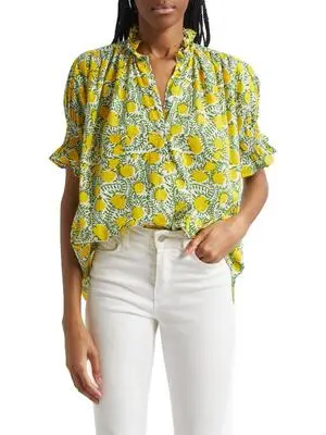 Mille MILLE Marnie Floral Blouse Lemons