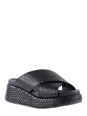 Seychelles Key West Platform Wedge Sandal - Black