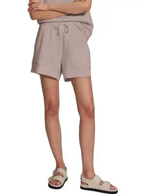 Varley Atrium High-waist Shorts - Taupe Marl