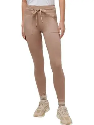 Travis Mathew Friday Ponte Pocket Leggings Natural