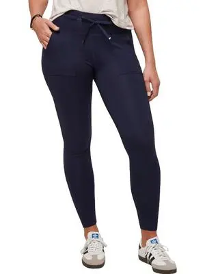 Travis Mathew Friday Ponte Pocket Leggings Navy