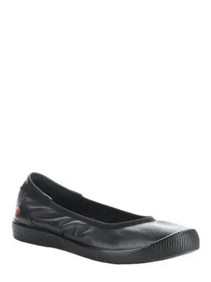 Fly London Softinos By Fly London Ilme Ballet Flat Black Smooth