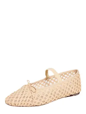 LOEFFLER RANDALL Leonie Ballet Flats - Natural