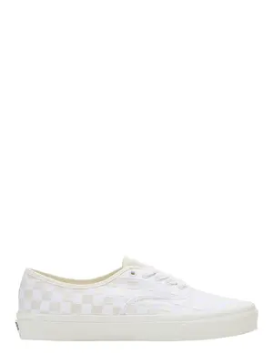 VANS Authentic Embroidered Checkerboard Sneakers - White