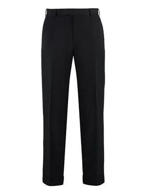 PT TORINO Virgin Wool Trousers - Black