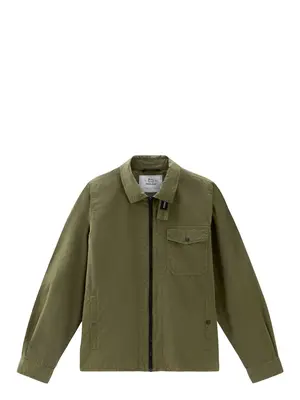 Woolrich Gabardine-weave Shirt Jacket - Green