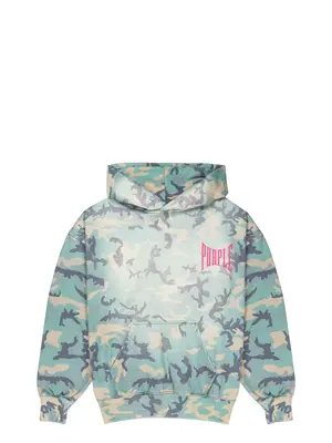 PURPLE BRAND Faded Camo Hoodie - Blue